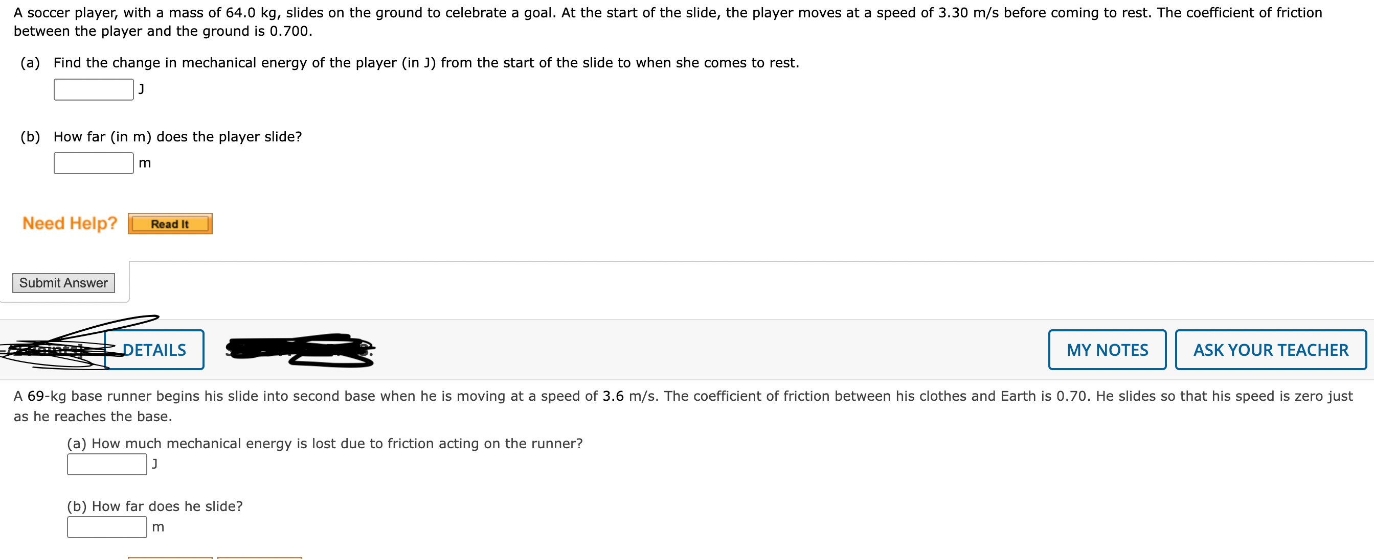 Solved ANSWER ALL PLEASE DETAILSas he reaches the base.(a) | Chegg.com