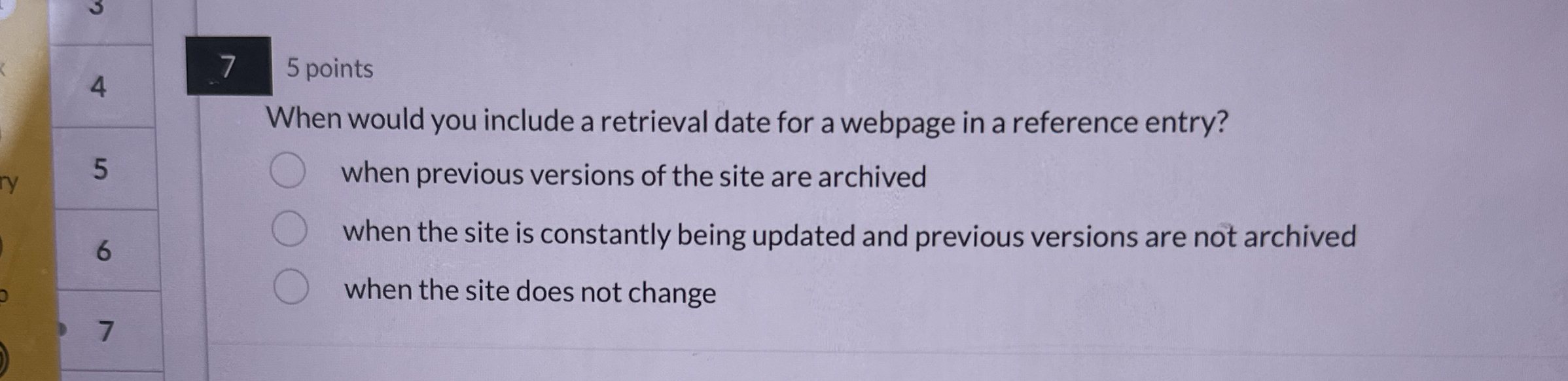 Solved 475 ﻿pointsWhen would you include a retrieval date | Chegg.com