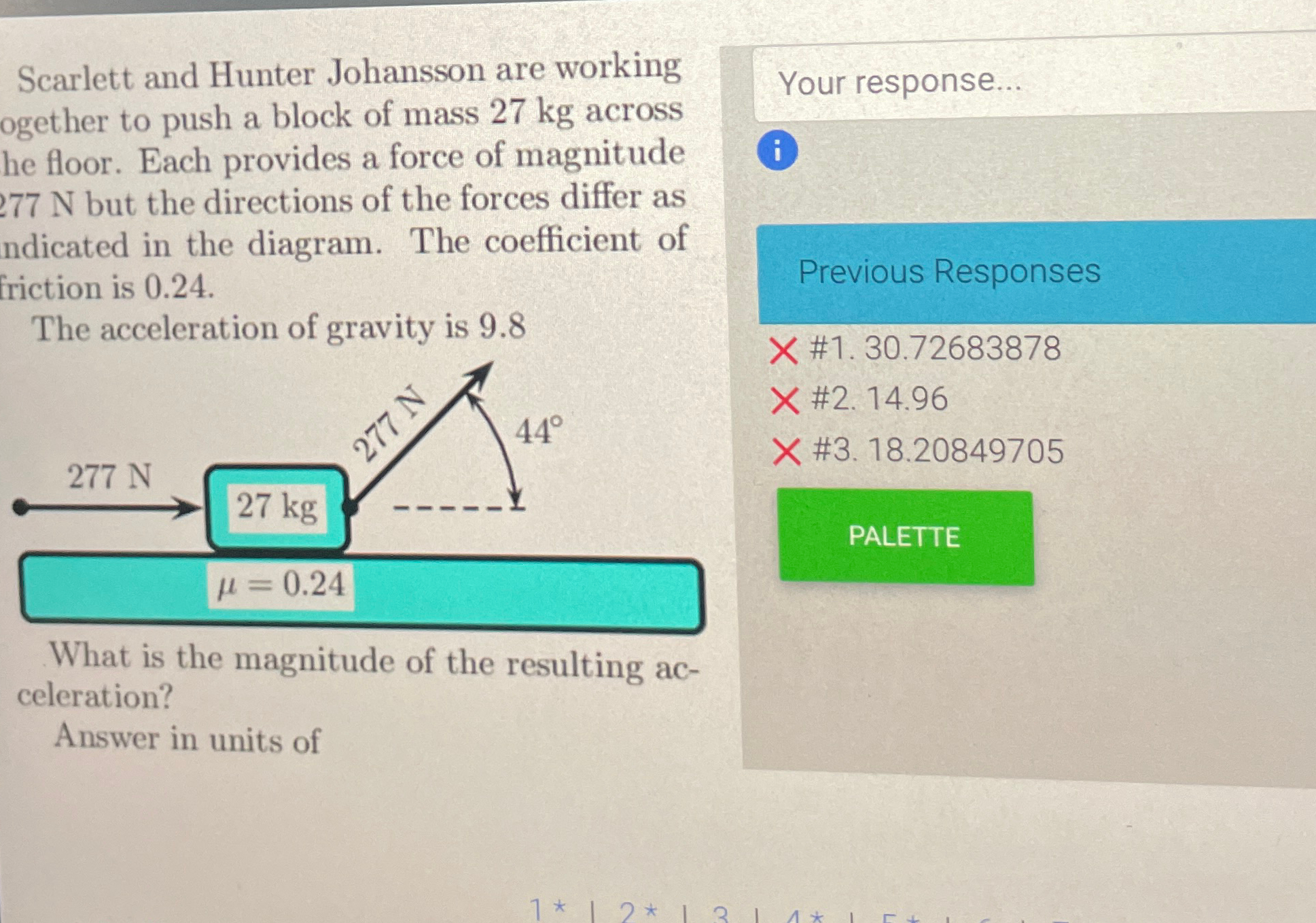Solved Scarlett and Hunter Johansson are working ogether to | Chegg.com