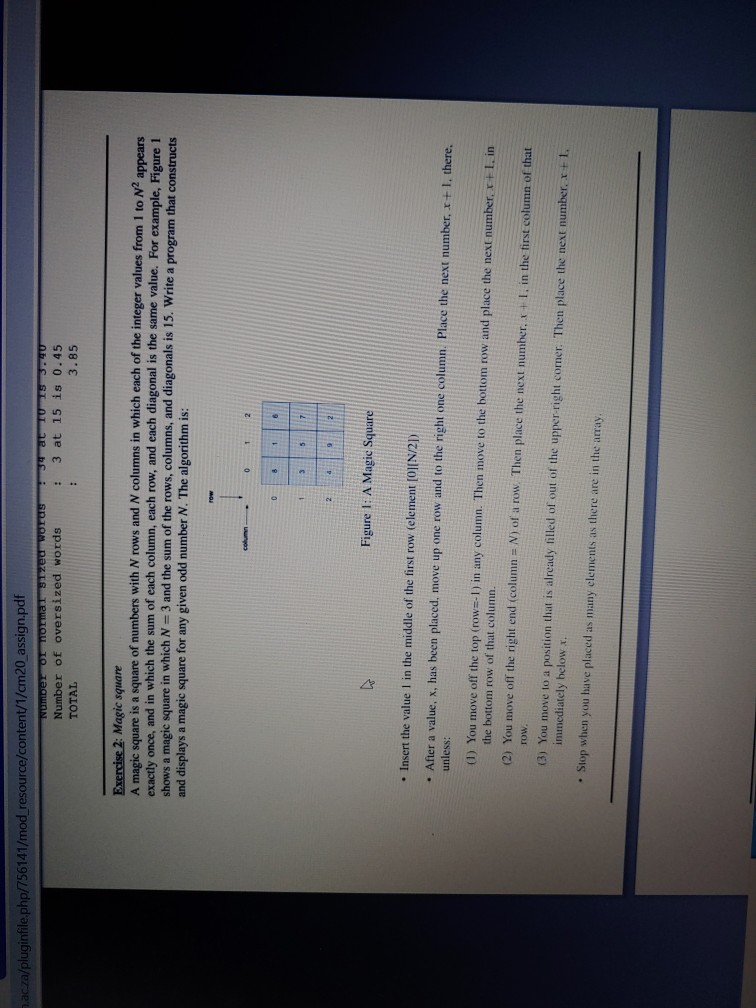 write a program that constructs and displays a magic | Chegg.com