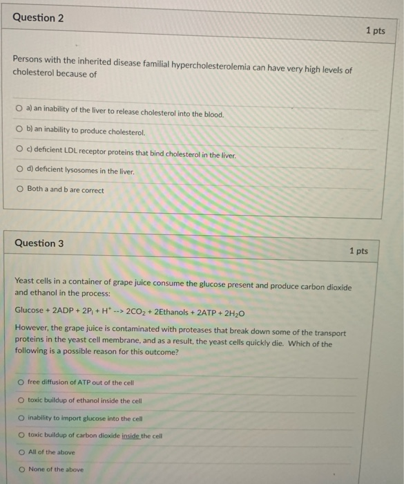 Solved Question 2 1 pts Persons with the inherited disease | Chegg.com