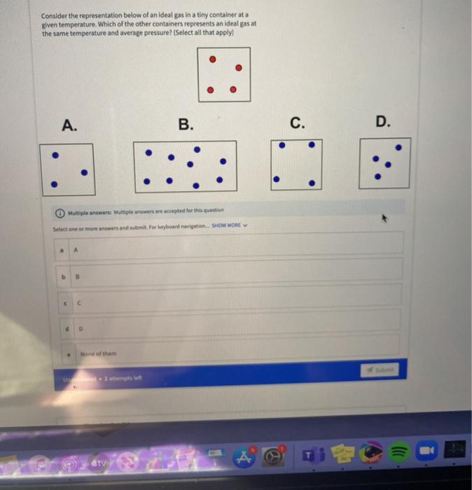 Solved Consider the representation below of an ideal gas in | Chegg.com