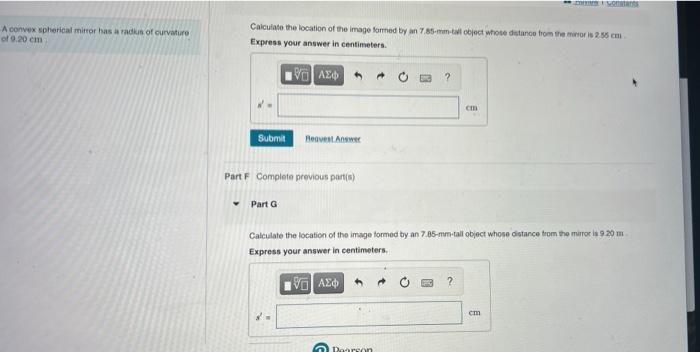 Solved 12 of 13 Review Constants Part A A convex spherical | Chegg.com