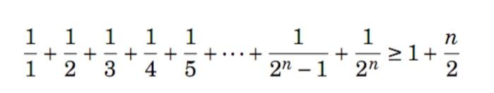Solved 11+21+31+41+51+⋯+2n−11+2n1≥1+2n | Chegg.com