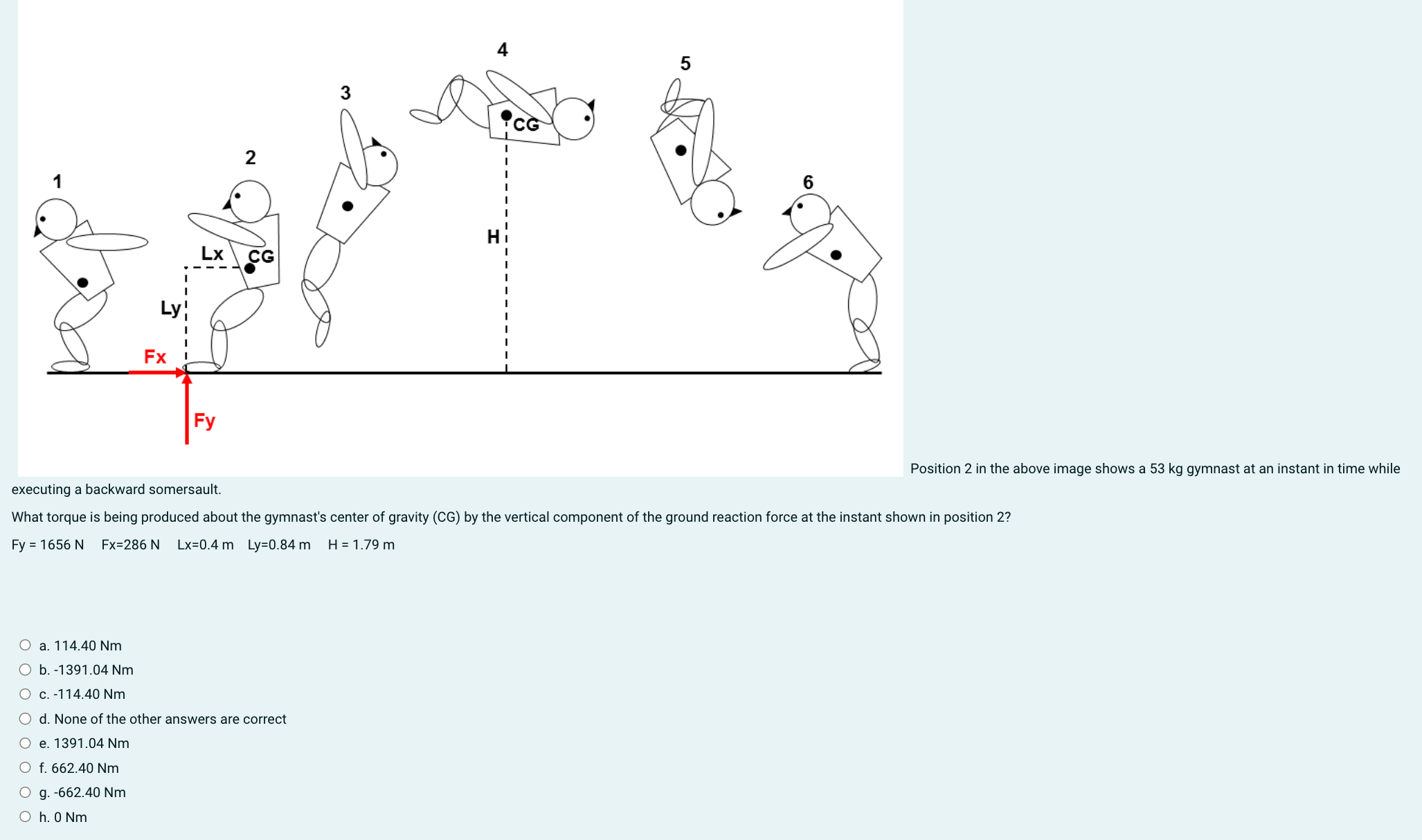 Solved executing a backward somersault.What torque is being | Chegg.com