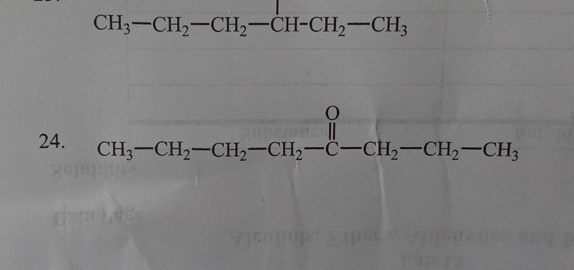 Solved 17. heptanal 18. 3-hexanamine CH₃ - CH₂ - | Chegg.com