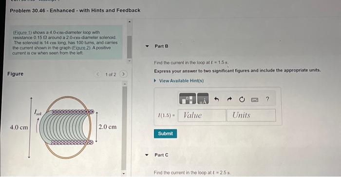 Solved (Ejgure 1) shows a 4,0-cm-diameter loop with | Chegg.com