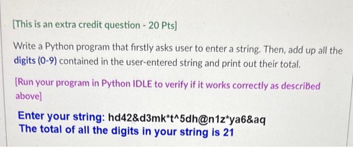 Solved [This is an extra credit question - 20Pts ] Write a | Chegg.com