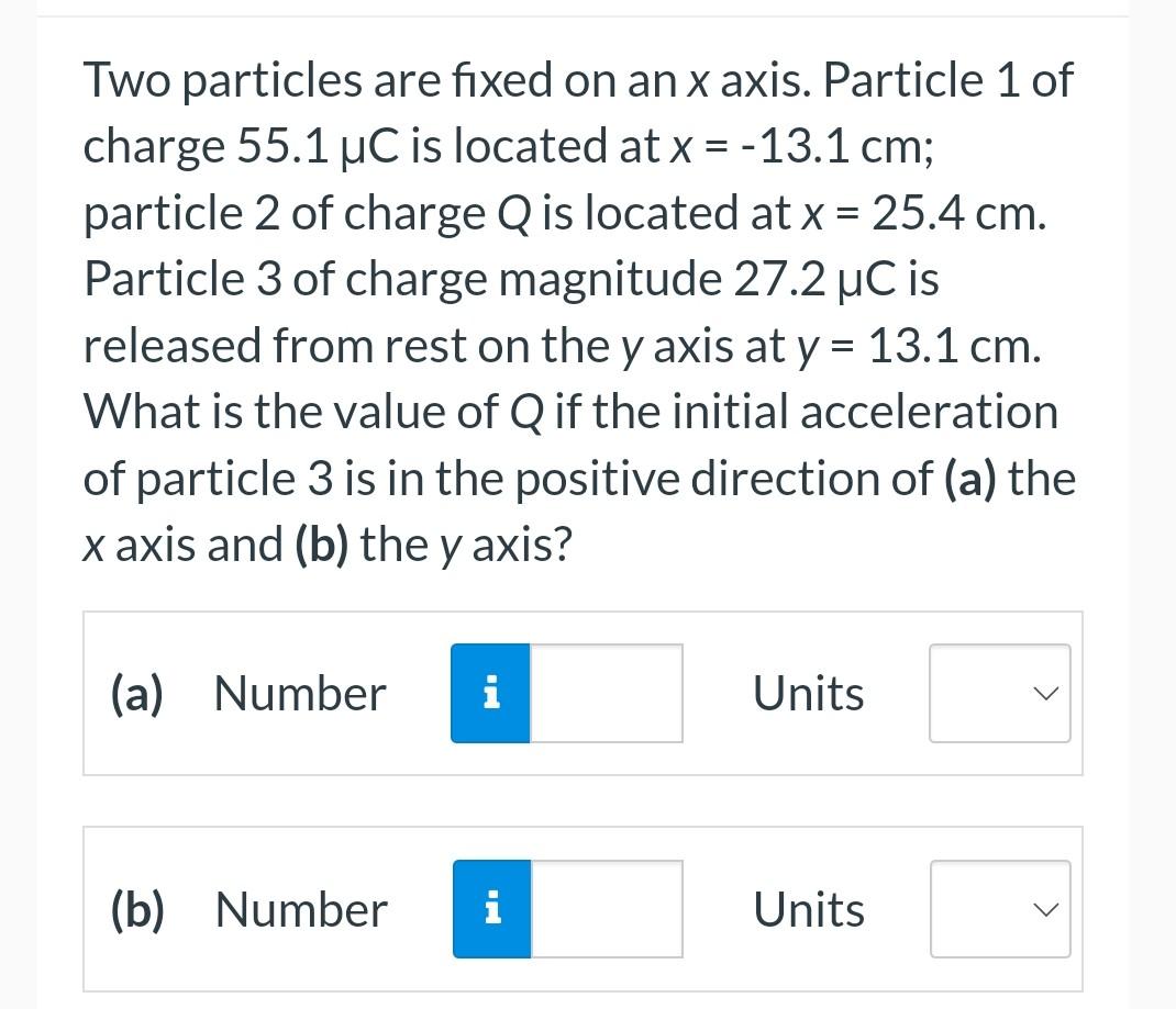 Solved Two particles are fixed on an x axis. Particle 1 of | Chegg.com