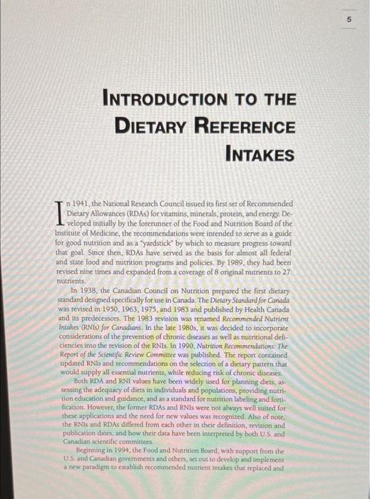 Solved DRIS: Familiarize yourself with official DRI report | Chegg.com