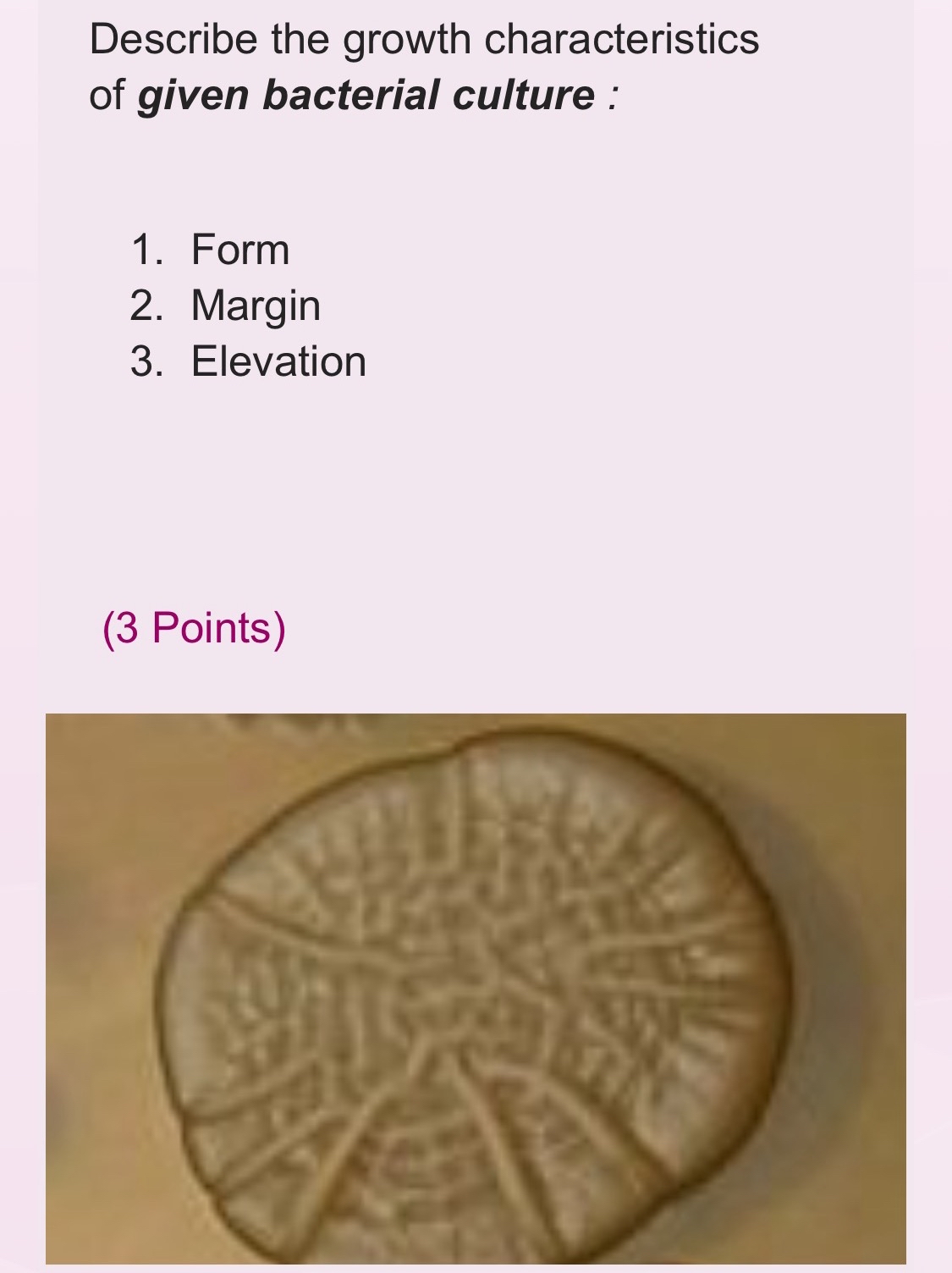 Solved Describe the growth characteristics of given | Chegg.com