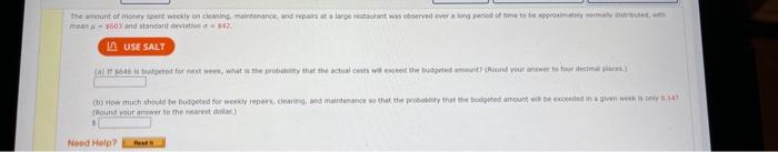 Solved In ust SALlesund vour antomer to the cenareit | Chegg.com