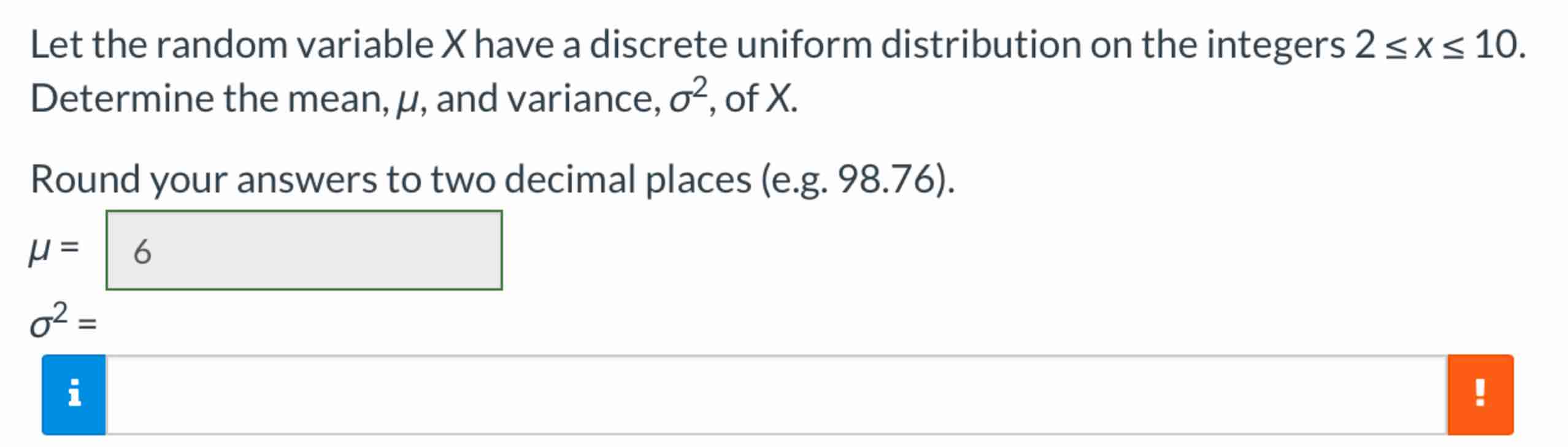 Solved Let the random variable x ﻿have a discrete uniform | Chegg.com