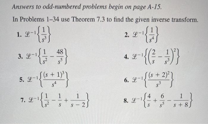 Solved Answers to odd-numbered problems begin on page A-15. | Chegg.com