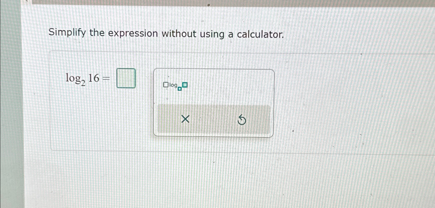 Solved Simplify the expression without using a | Chegg.com