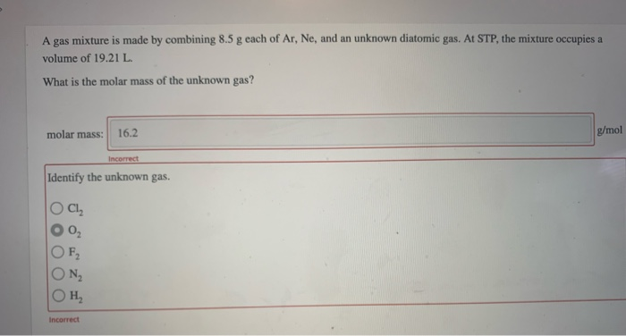 Solved A gaseous mixture contains 413.0 Torr H,(g), 358.5 | Chegg.com