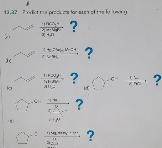 Solved 13.30 When 1,4-dioxane is heated in the presence of | Chegg.com