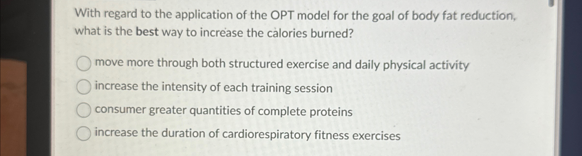 Solved With regard to the application of the OPT model for | Chegg.com