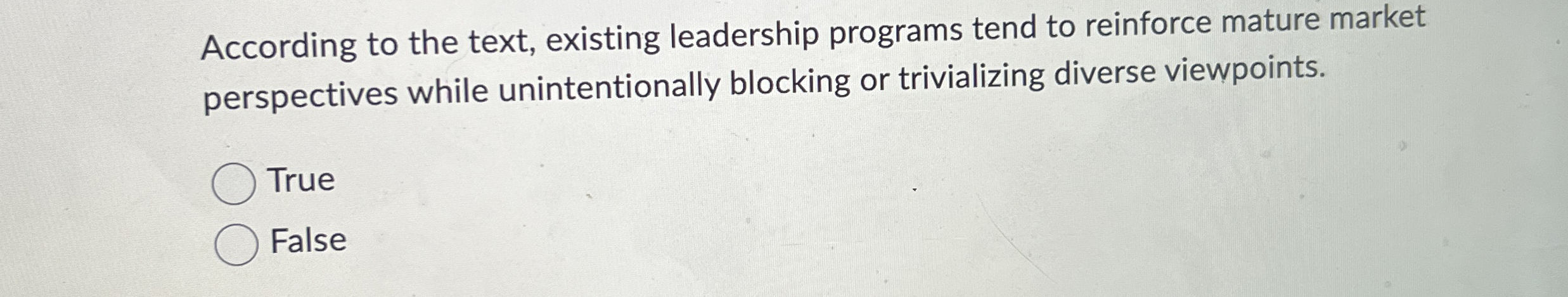 Solved According to the text, existing leadership programs | Chegg.com