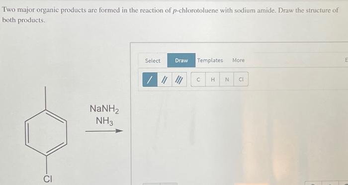 Solved Two major organic products are formed in the reaction | Chegg.com