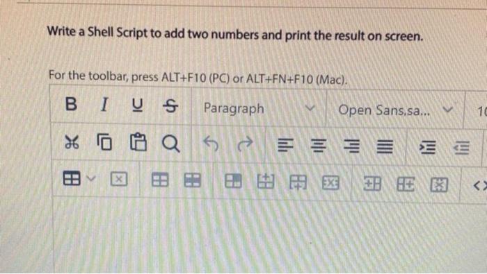 Solved Write a Shell Script showing the use of command line | Chegg.com