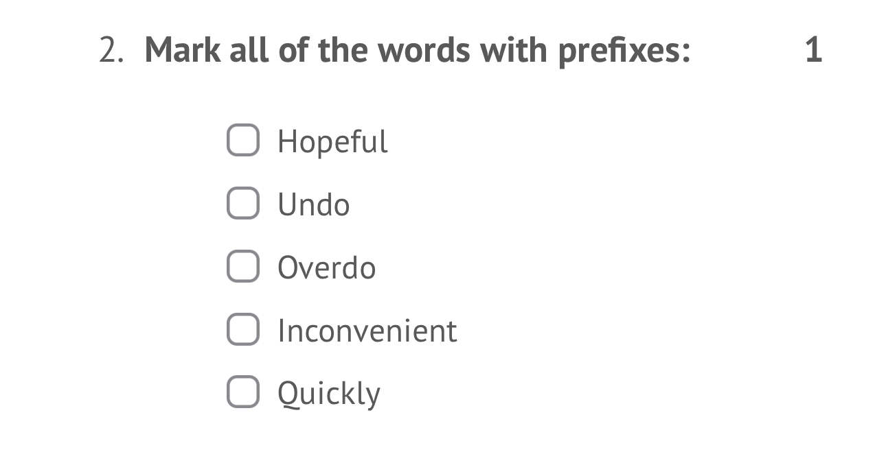 Solved Mark all of the words with | Chegg.com