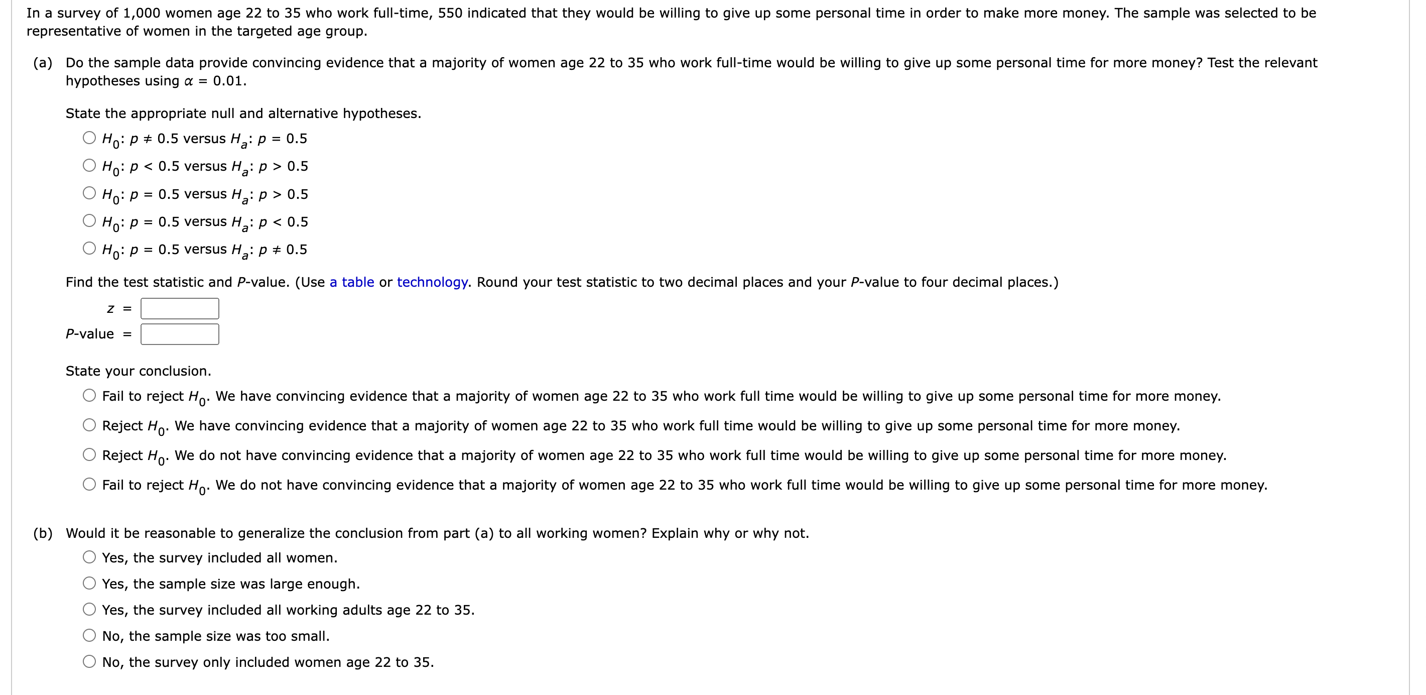 Solved representative of women in the targeted age | Chegg.com