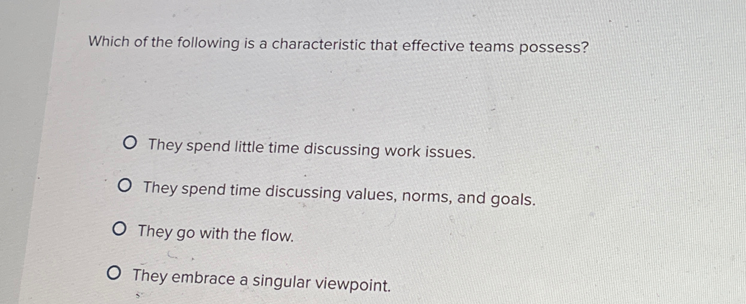 Solved Which of the following is a characteristic that | Chegg.com