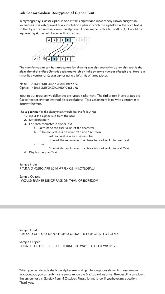 ASCII Table Introducton 1 I adapted this information | Chegg.com