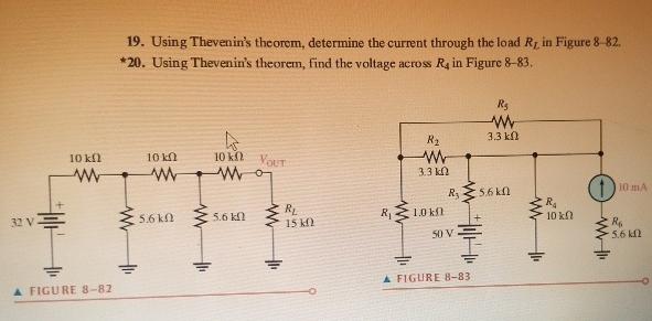Solved Using Thevenin's theorm, determine the current | Chegg.com
