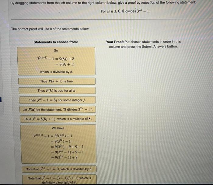Solved Induction proofs. Please look at both pictures since | Chegg.com