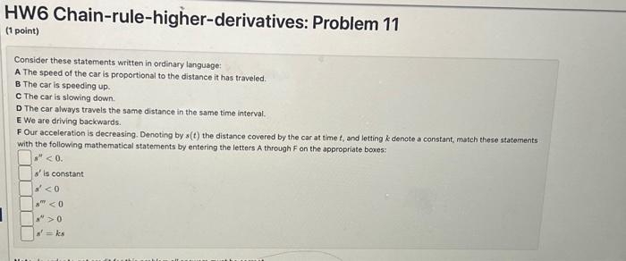 Solved HW6 Chain-rule-higher-derivatives: Problem 11 (1 | Chegg.com