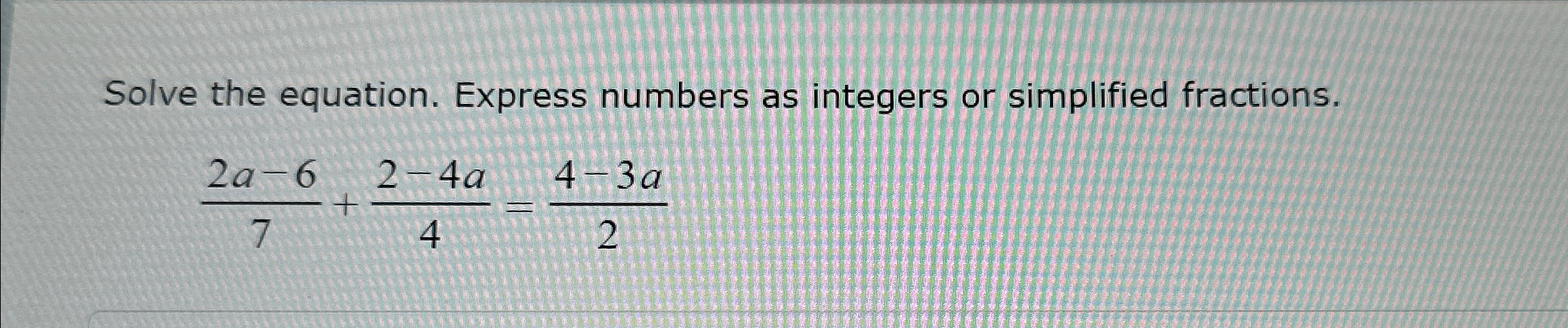 Solve the equation. Express numbers as integers or | Chegg.com