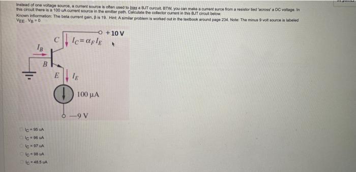 Solved Instead of one voitage source, a current source is | Chegg.com