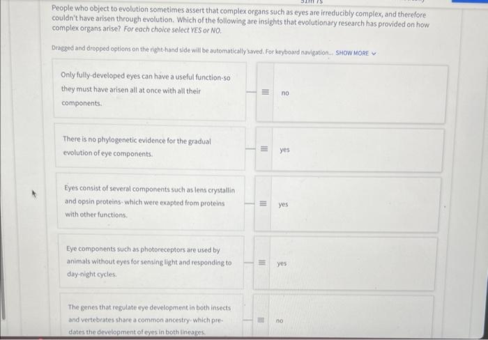 Solved People who object to evolution sometimes assert that | Chegg.com