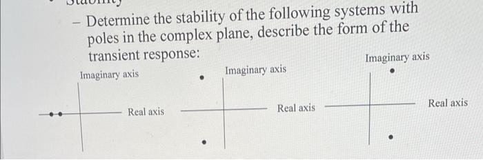 Solved - Determine the stability of the following systems | Chegg.com