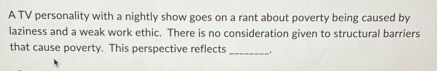 Solved A TV personality with a nightly show goes on a rant | Chegg.com