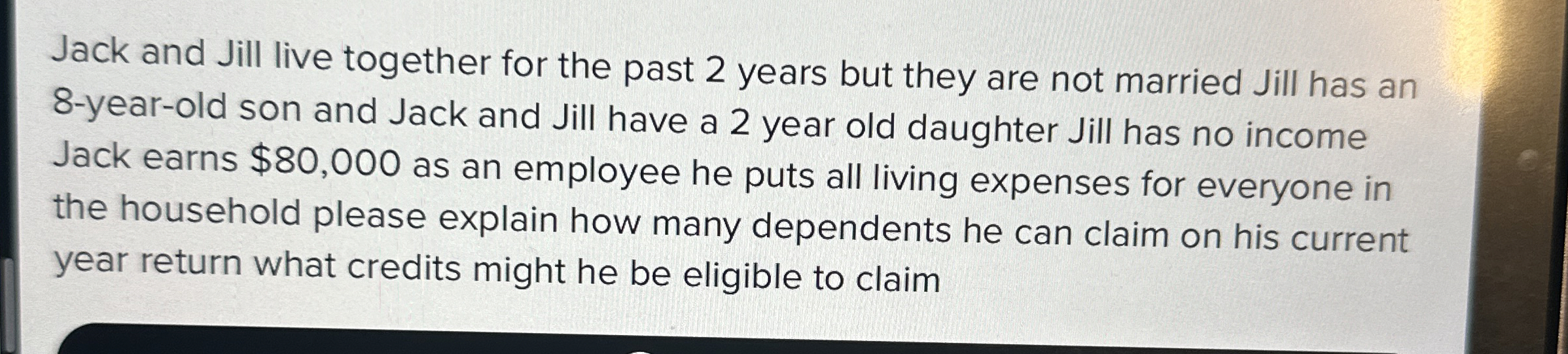 Solved Jack and Jill live together for the past 2 ﻿years but | Chegg.com