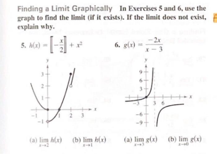 Solved Finding a Limit Graphically In Exercises 5 and 6, use | Chegg.com
