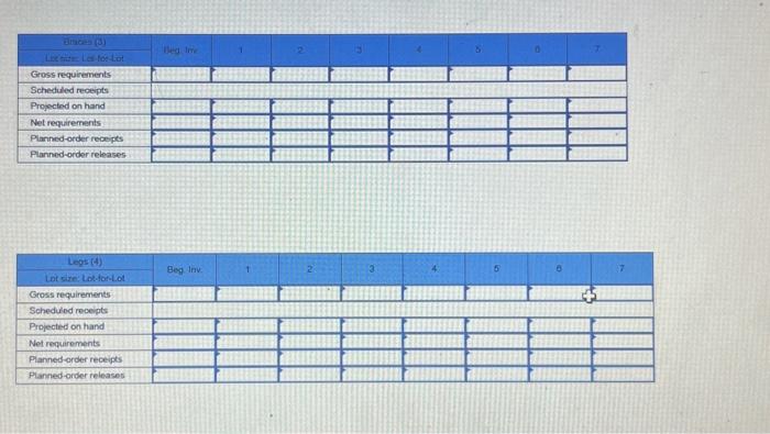 A table is assembled using three components, as shown | Chegg.com