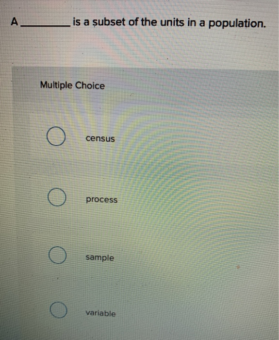 Solved is a necessary component of a runs plot. Multiple | Chegg.com