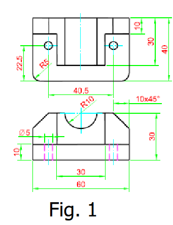 Solved Provide Multi-view drawings and an Isometric drawing | Chegg.com