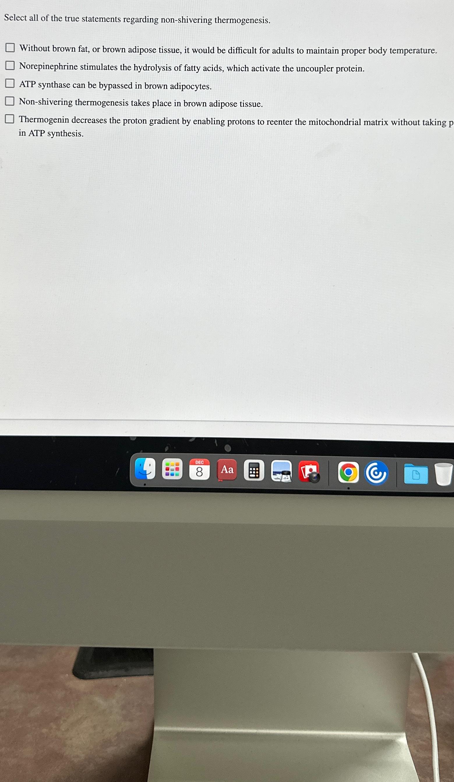 Solved Select all of the true statements regarding | Chegg.com