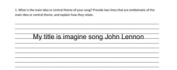 1. What is the main idea or central theme of your | Chegg.com
