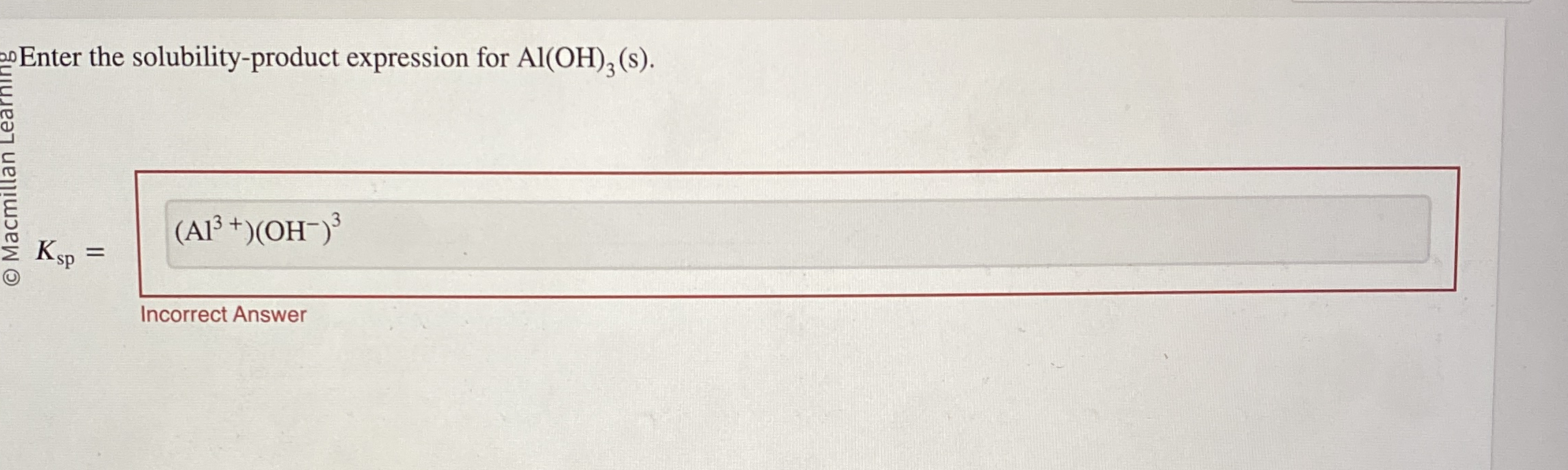 Solved Enter the solubility-product expression for | Chegg.com