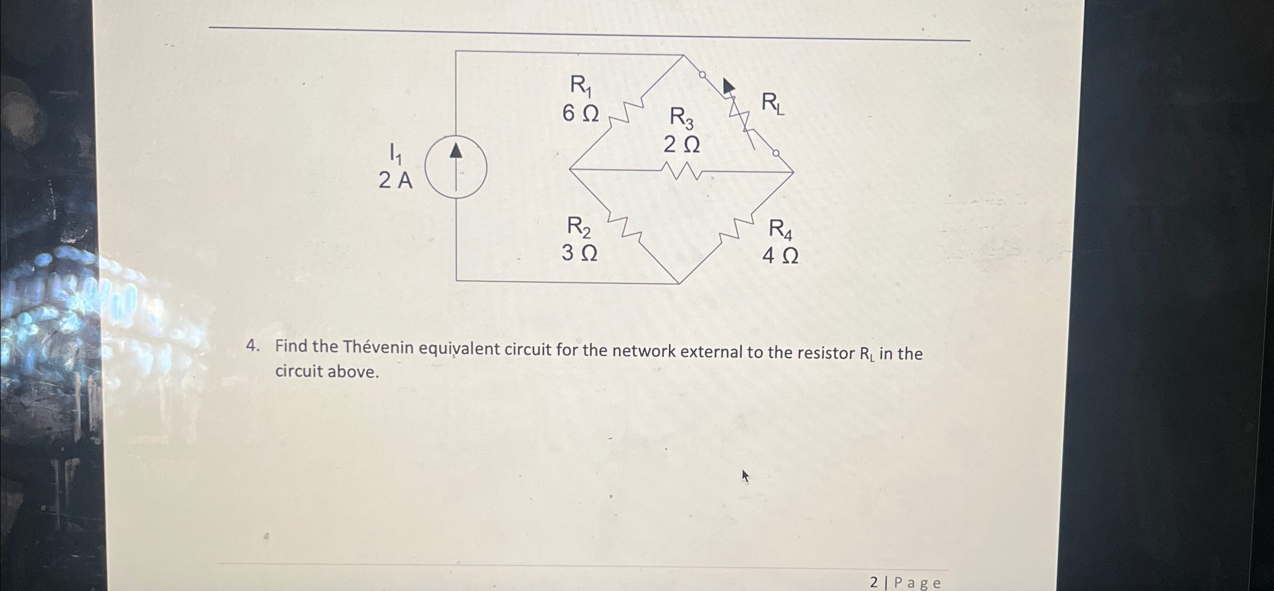 Solved Find the Thévenin equivalent circuit for the network | Chegg.com