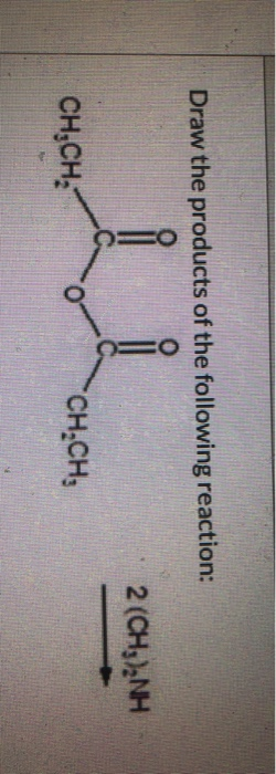 Solved Draw the products of the following reaction: 2 | Chegg.com