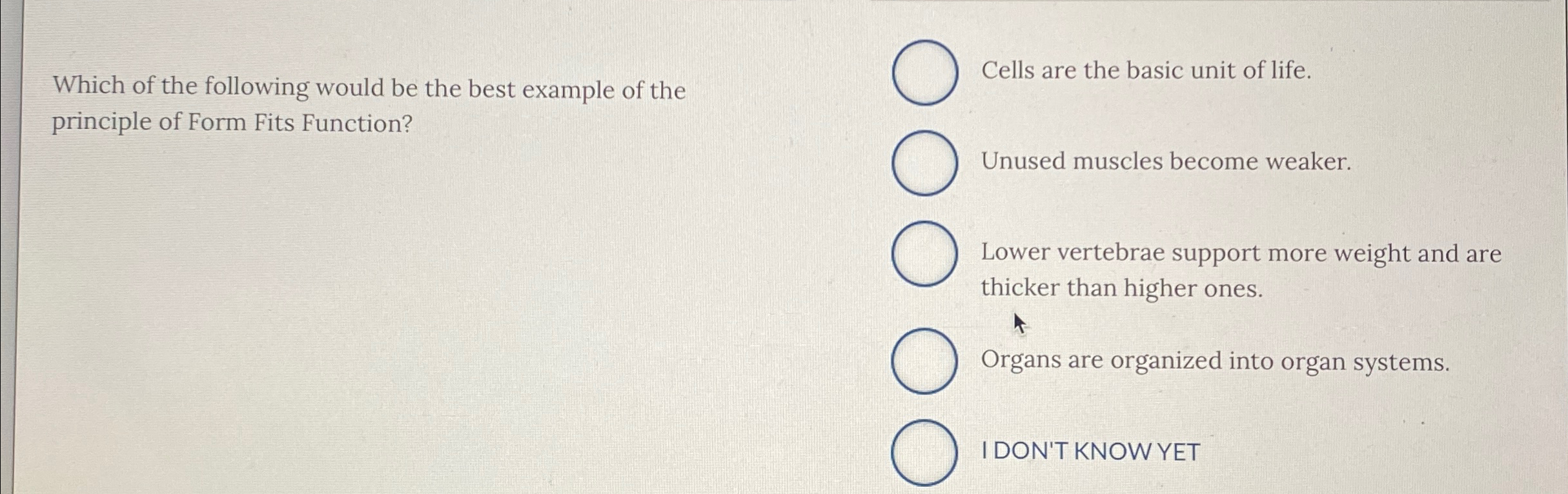 Solved Which of the following would be the best example of | Chegg.com
