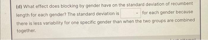 Solved Blocking and Variability Blocking refers to the idea | Chegg.com