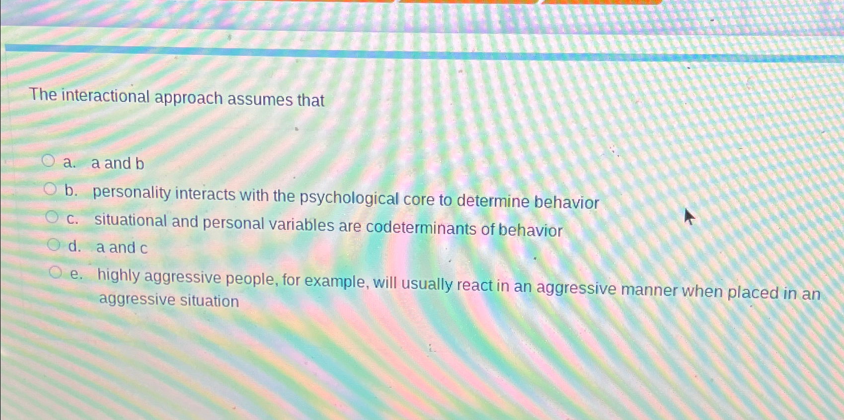 Solved The interactional approach assumes thata. ﻿a and bb. | Chegg.com